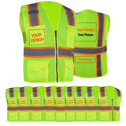 Custom safety vest customize hi vis vest reflective vest with logo ...